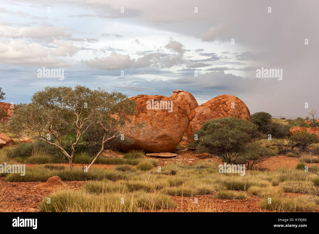 Devils Marbles are huge granite boulders scattered across a wide ...