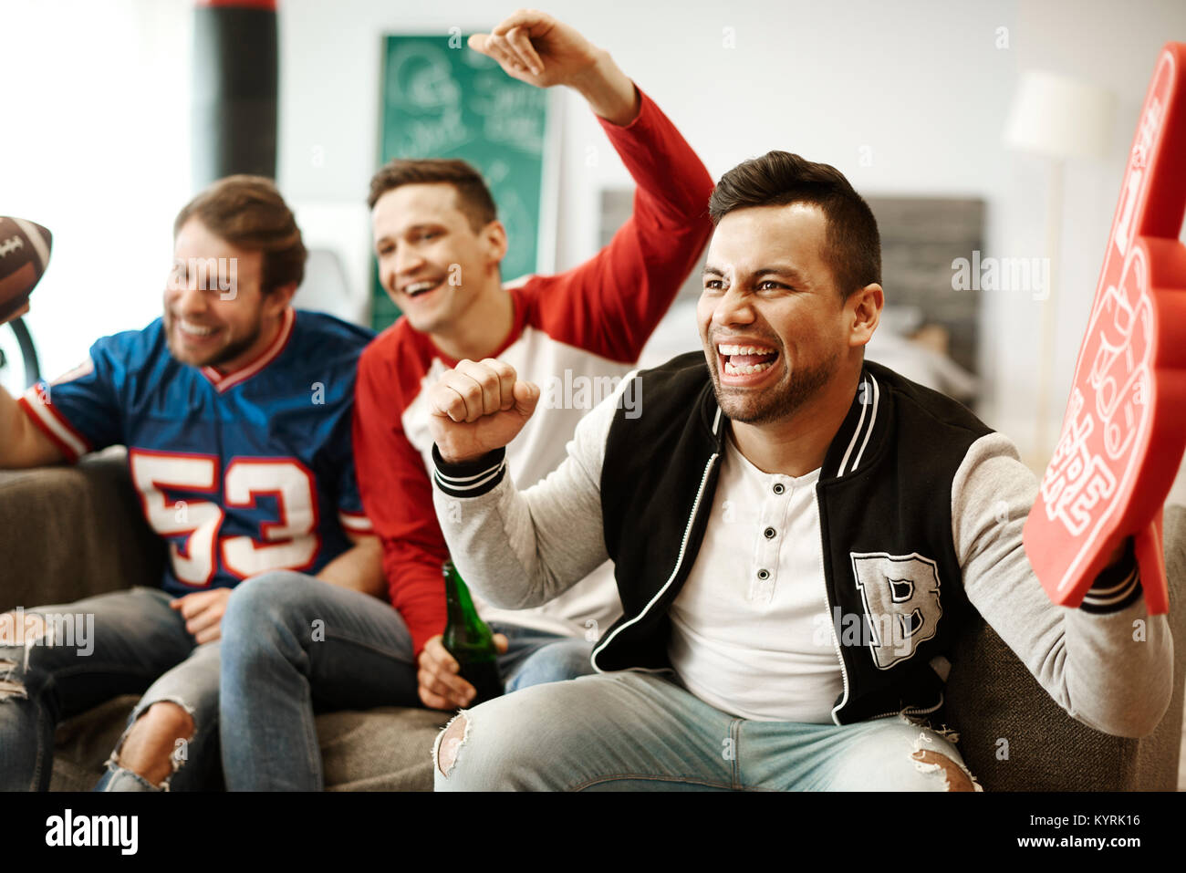 Sport fan celebration hi-res stock photography and images - Alamy