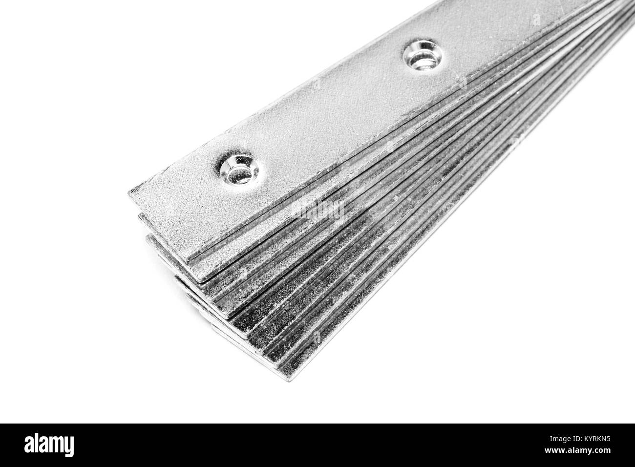 group of metal fixators isolated on white background Stock Photo - Alamy