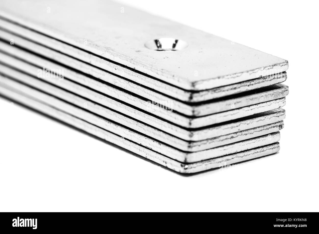 group of metal fixators isolated on white background Stock Photo - Alamy