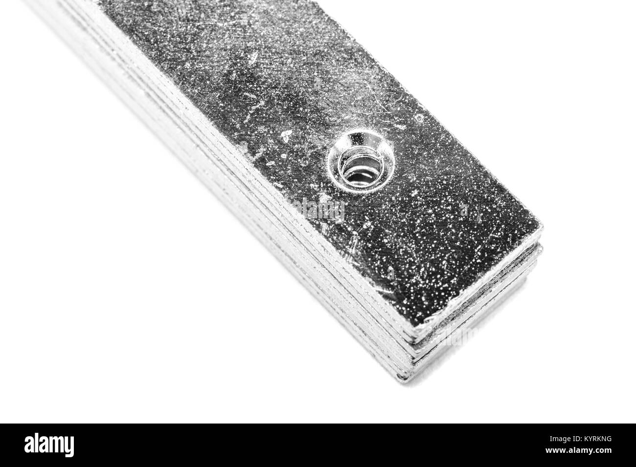 group of metal fixators isolated on white background Stock Photo - Alamy