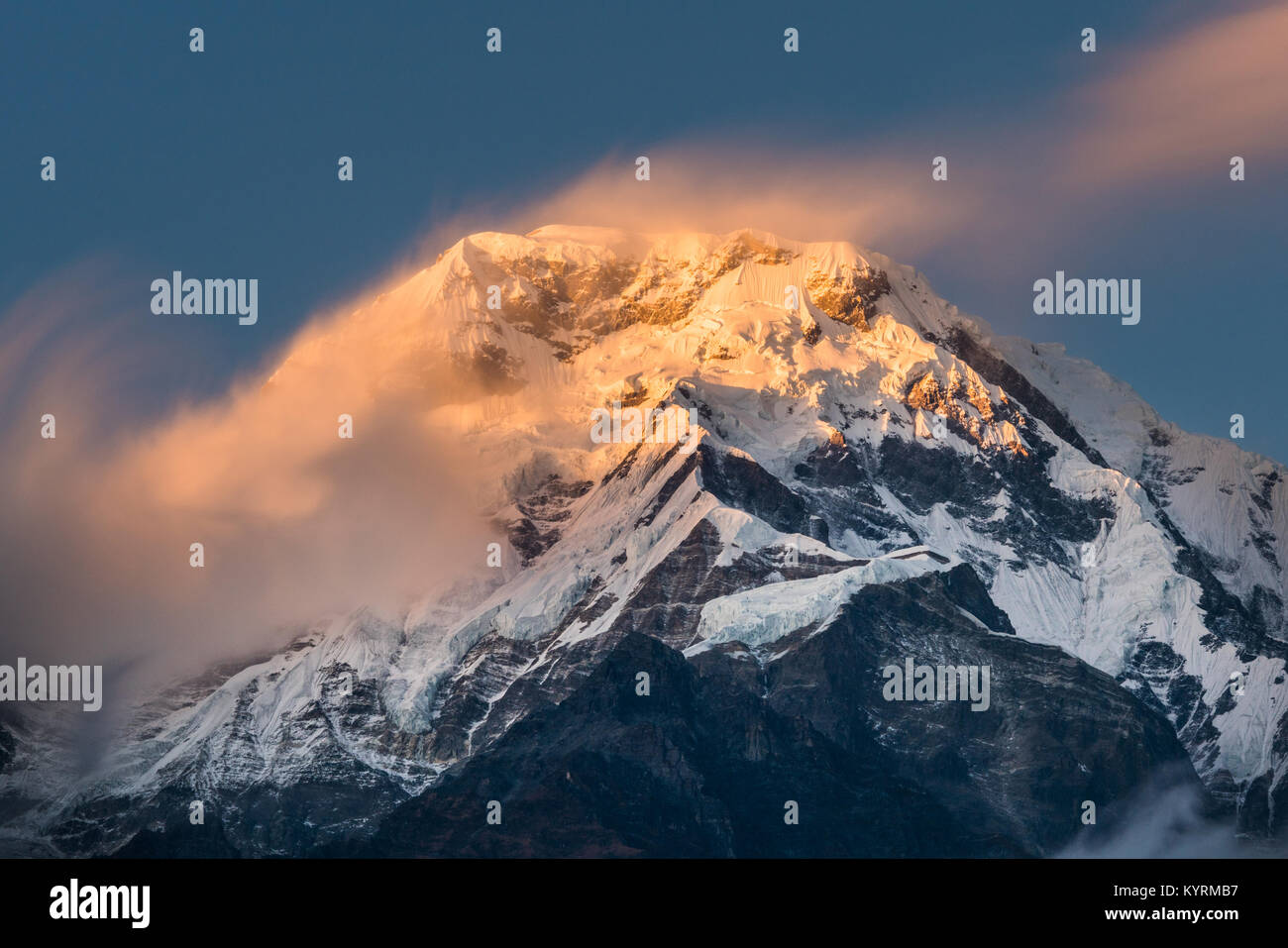 Chomrong village hi-res stock photography and images - Alamy
