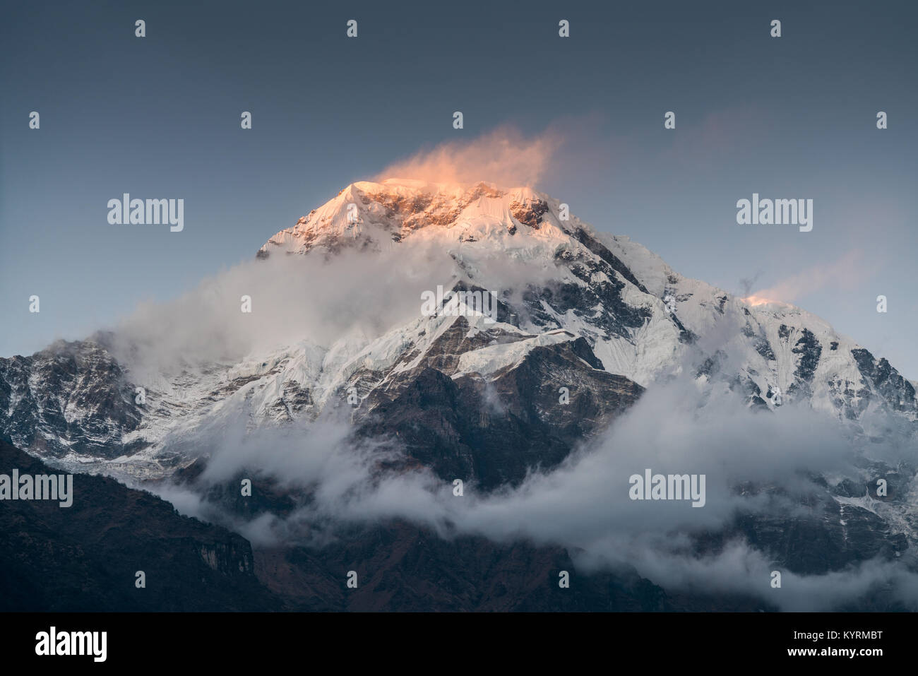 Chomrong village hi-res stock photography and images - Alamy