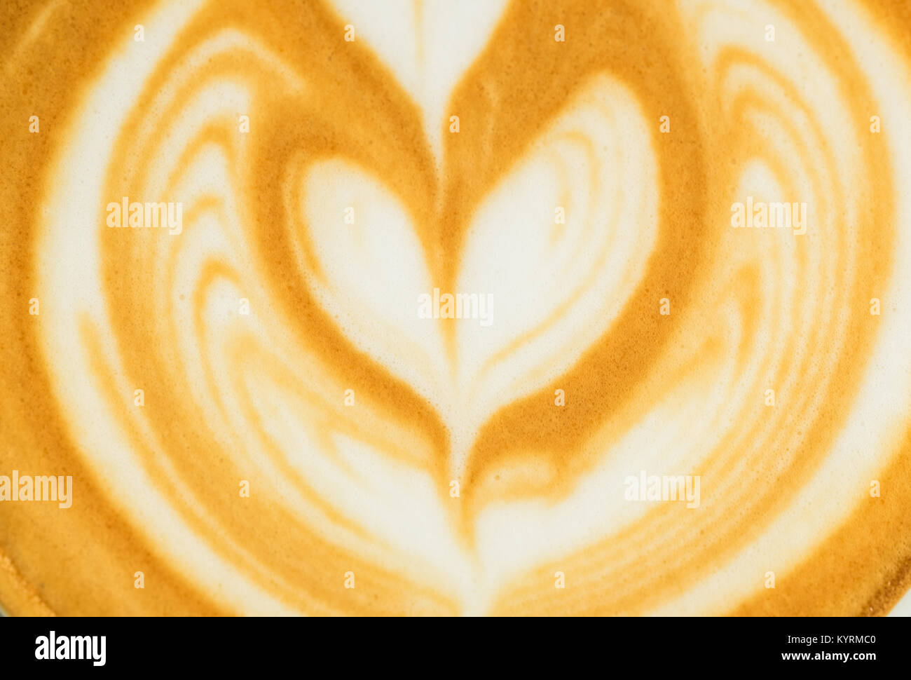 Close up tree shape latte art in coffee cup texture background Stock ...