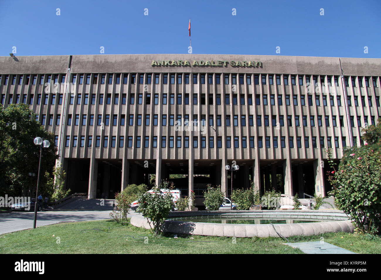 Facade of big administrative building in Ankara, Turkey Stock Photo - Alamy