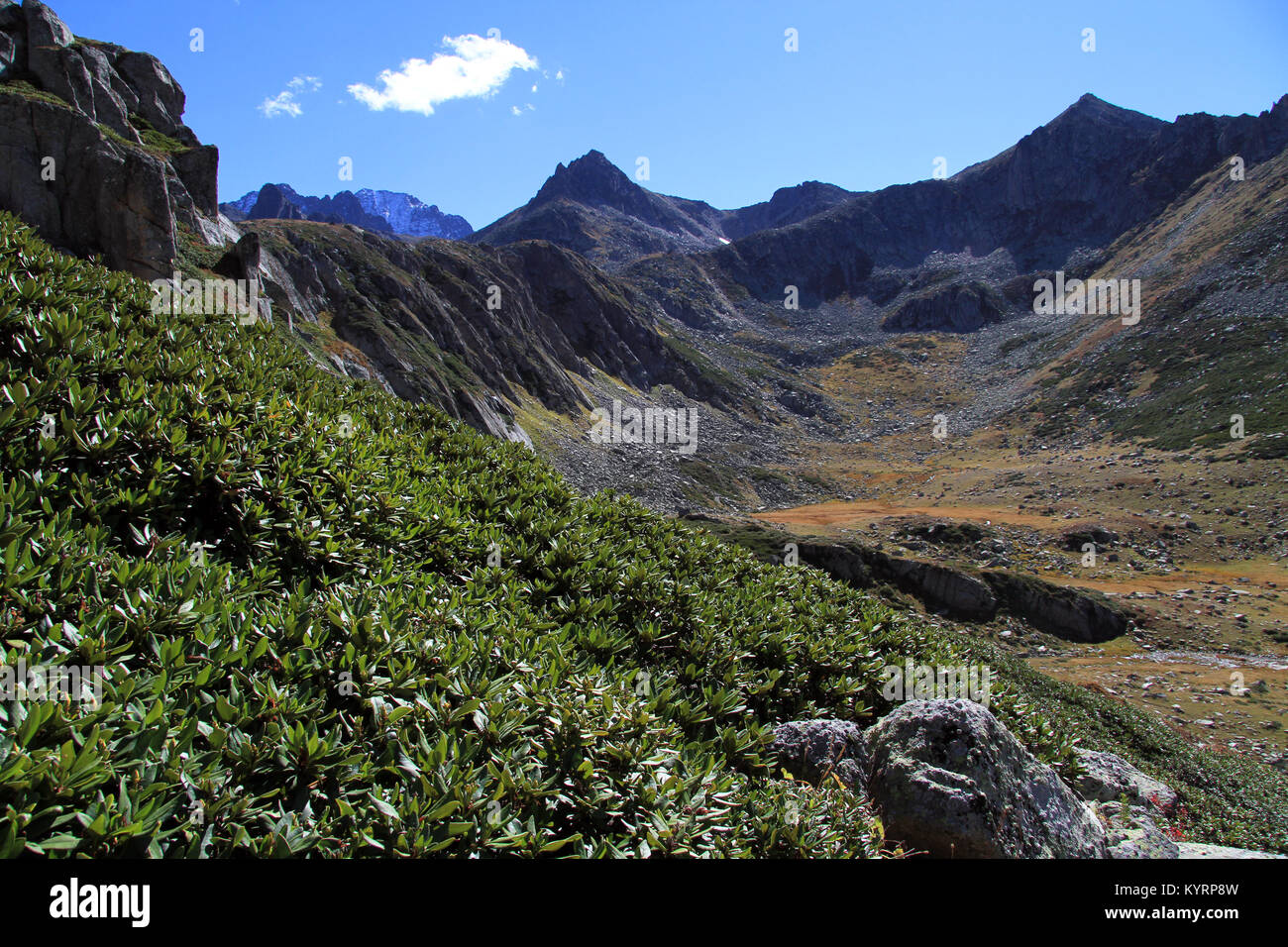 Kachkar mountain and blue sky with white cloud in Turkey Stock Photo ...