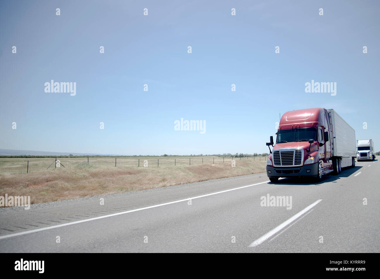 Convoy is a powerful modern semi-trucks with various types of semi ...