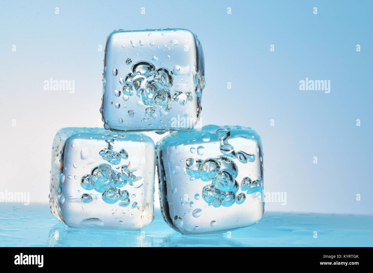frozen ice cubes isolated on glass Stock Photo - Alamy