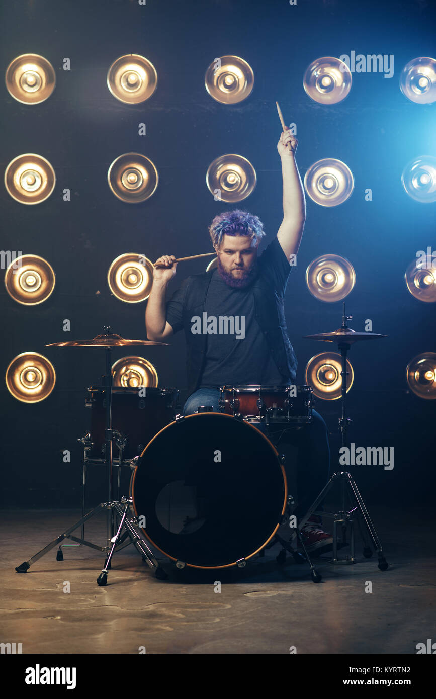 Bearded drummer hi-res stock photography and images - Alamy