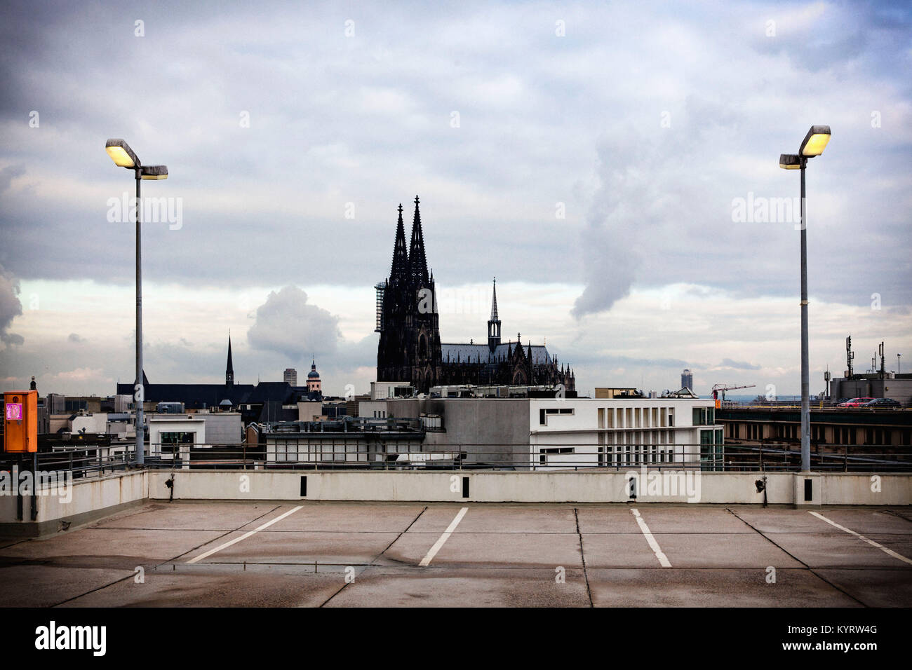 Europe, Germany, Cologne, multi-storey car park of the Kaufhof ...