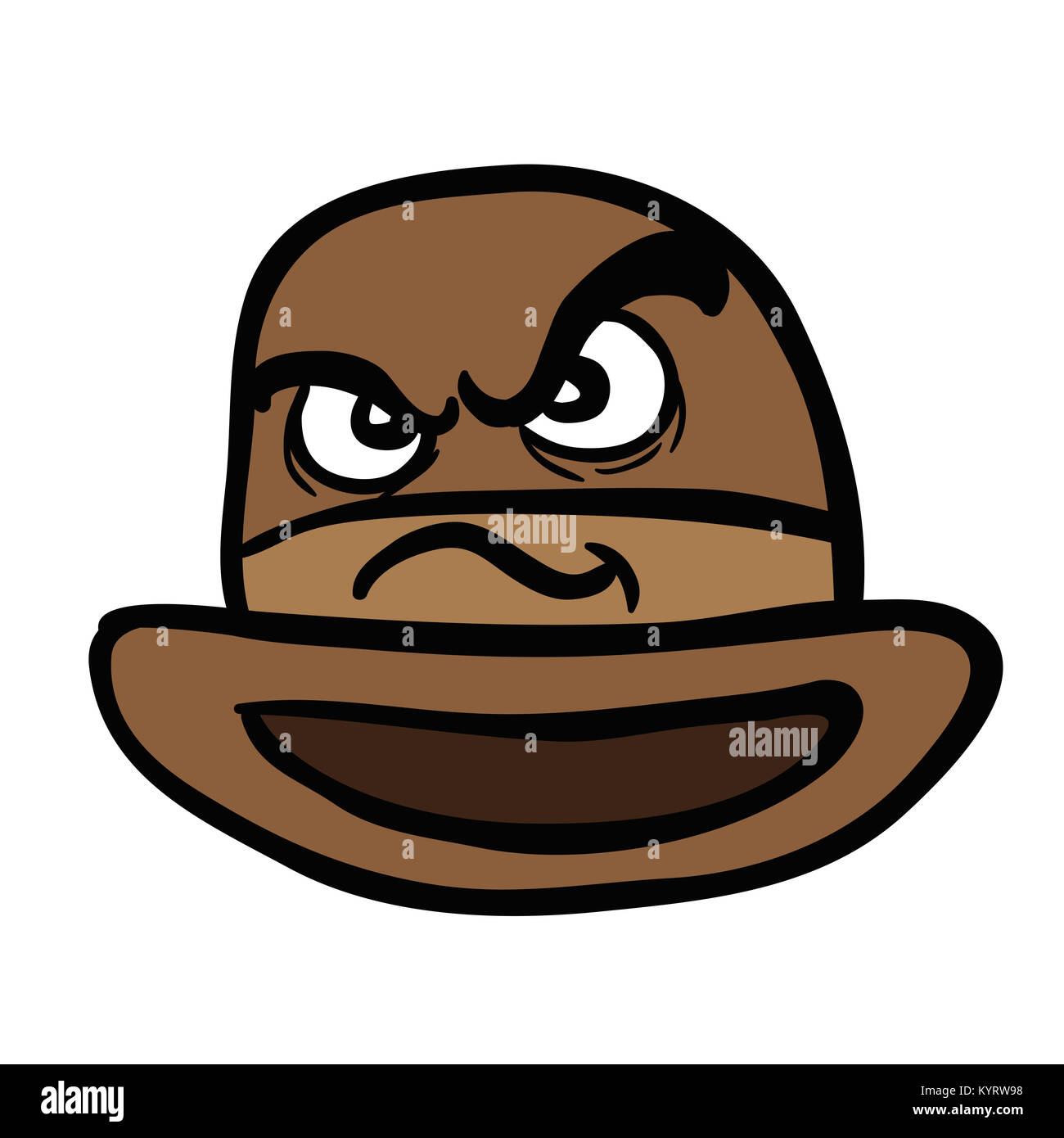 Bowler hat fashion drawing hi-res stock photography and images - Alamy