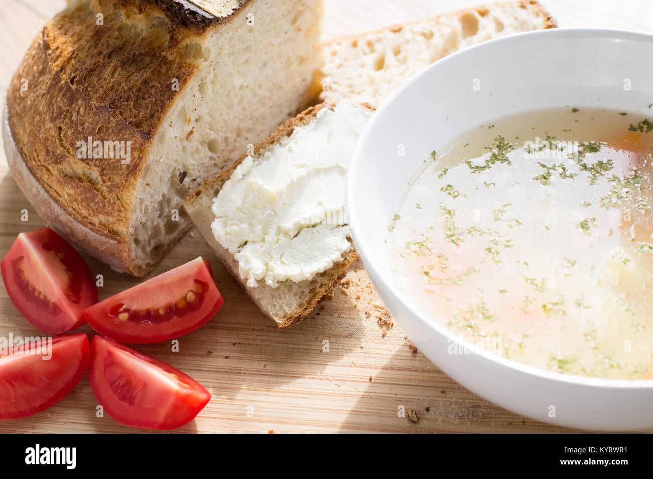 Wheat Bread Rustic Stock Photo - Alamy