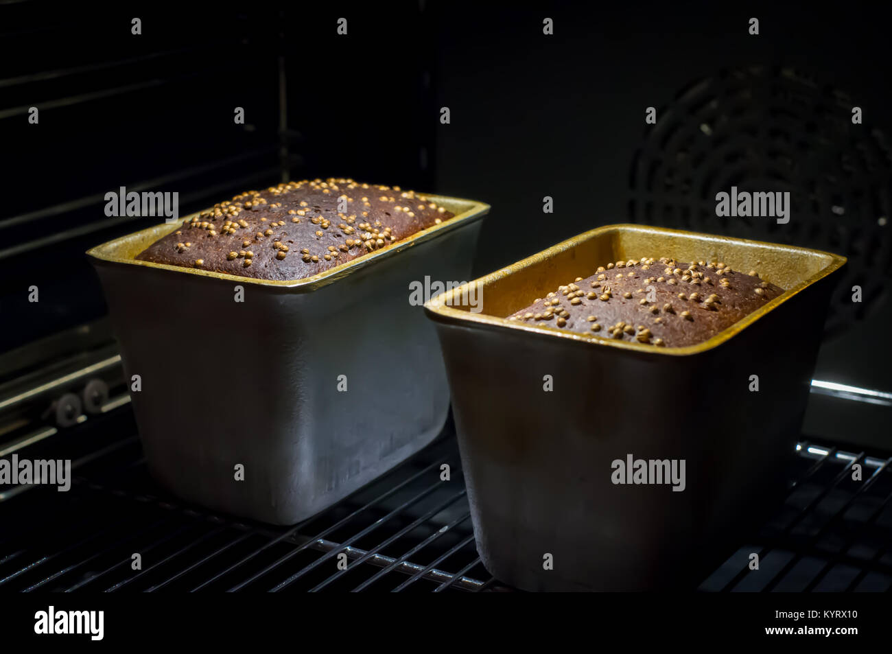 homemade ray bread borodino Stock Photo - Alamy