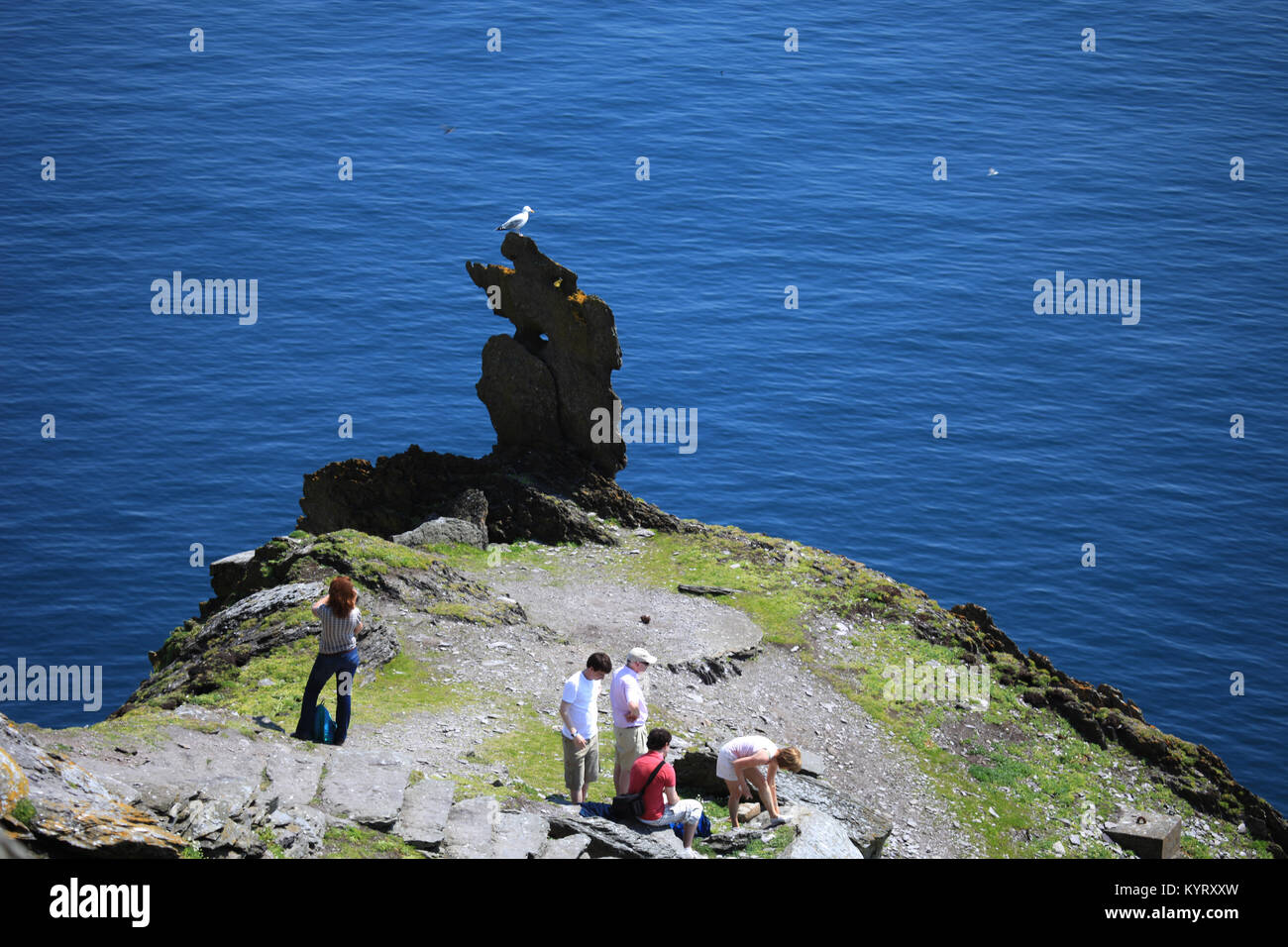 Visitors stand on platform hi-res stock photography and images - Alamy