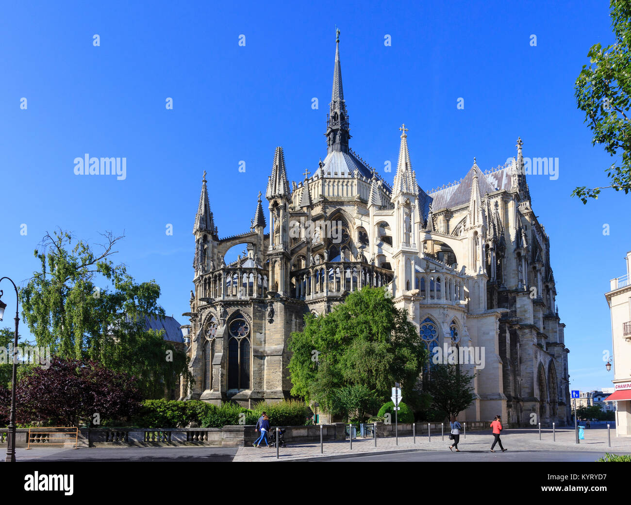 France, Marne (51), Reims, cathédrale Notre-Dame de Reims, classée patrimoine mondial de l ...