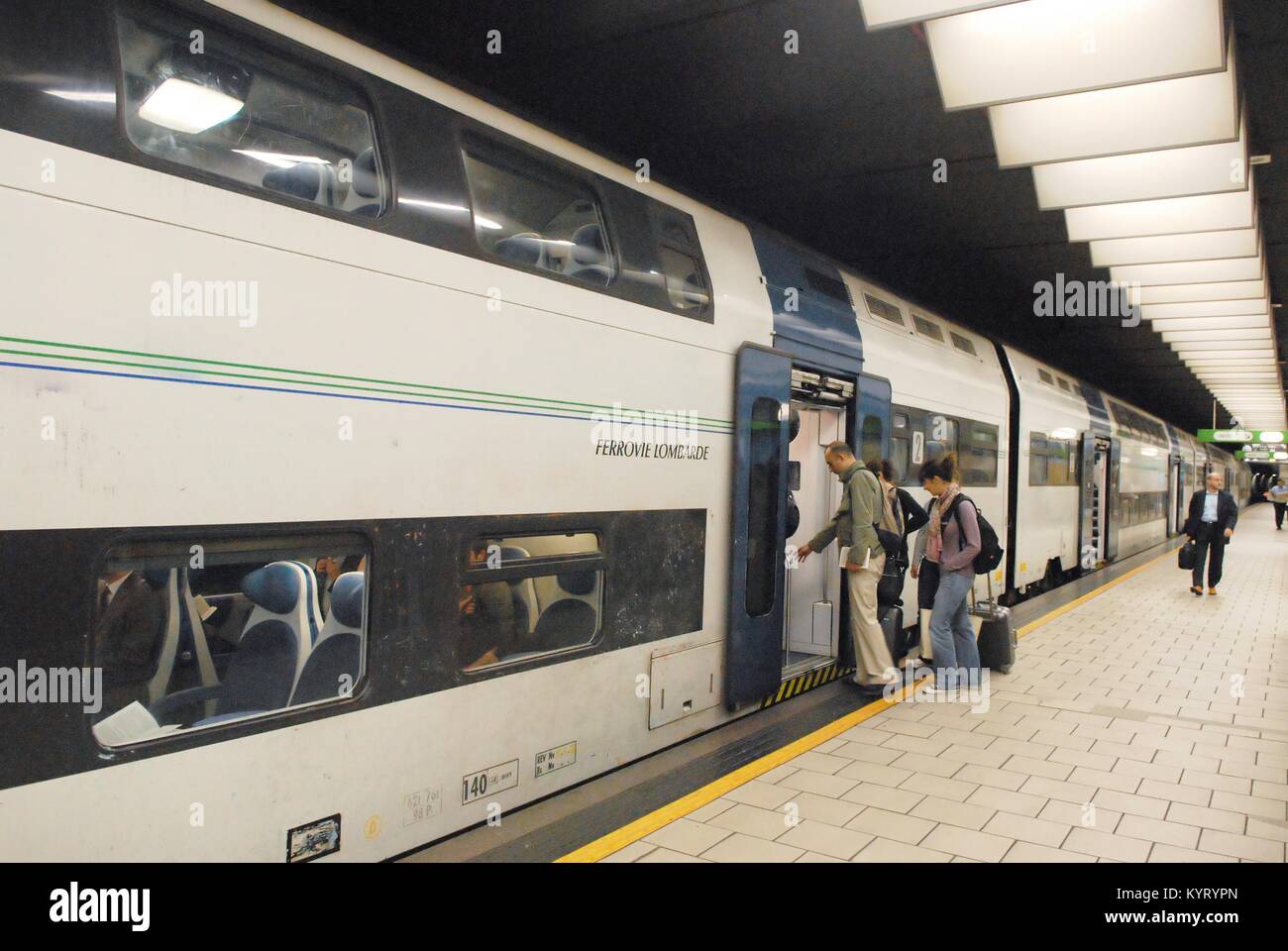 Milan suburban railways (Italy), Garibaldi station Stock Photo - Alamy