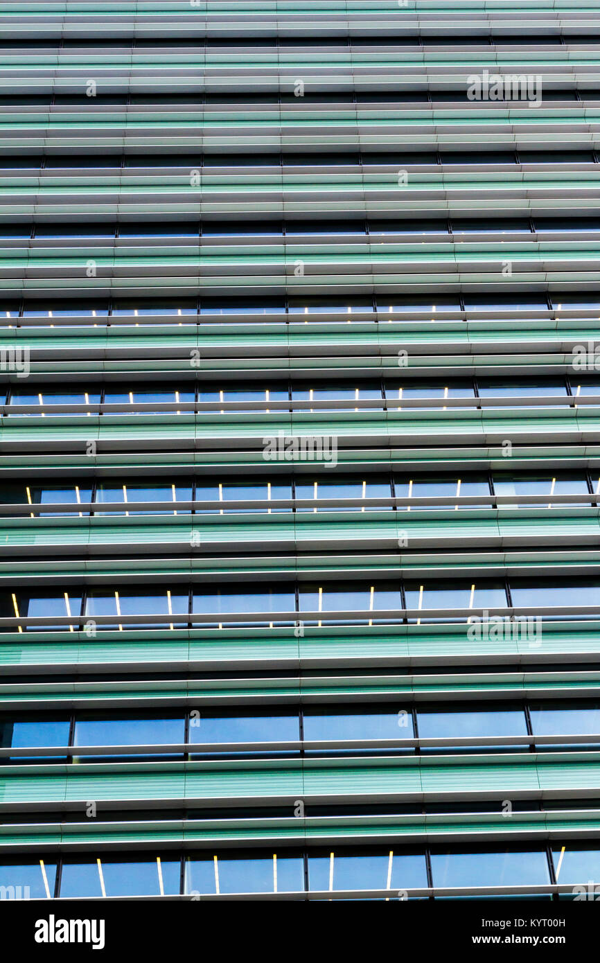 Windows of modern business commercial office building. Glass wall Stock ...