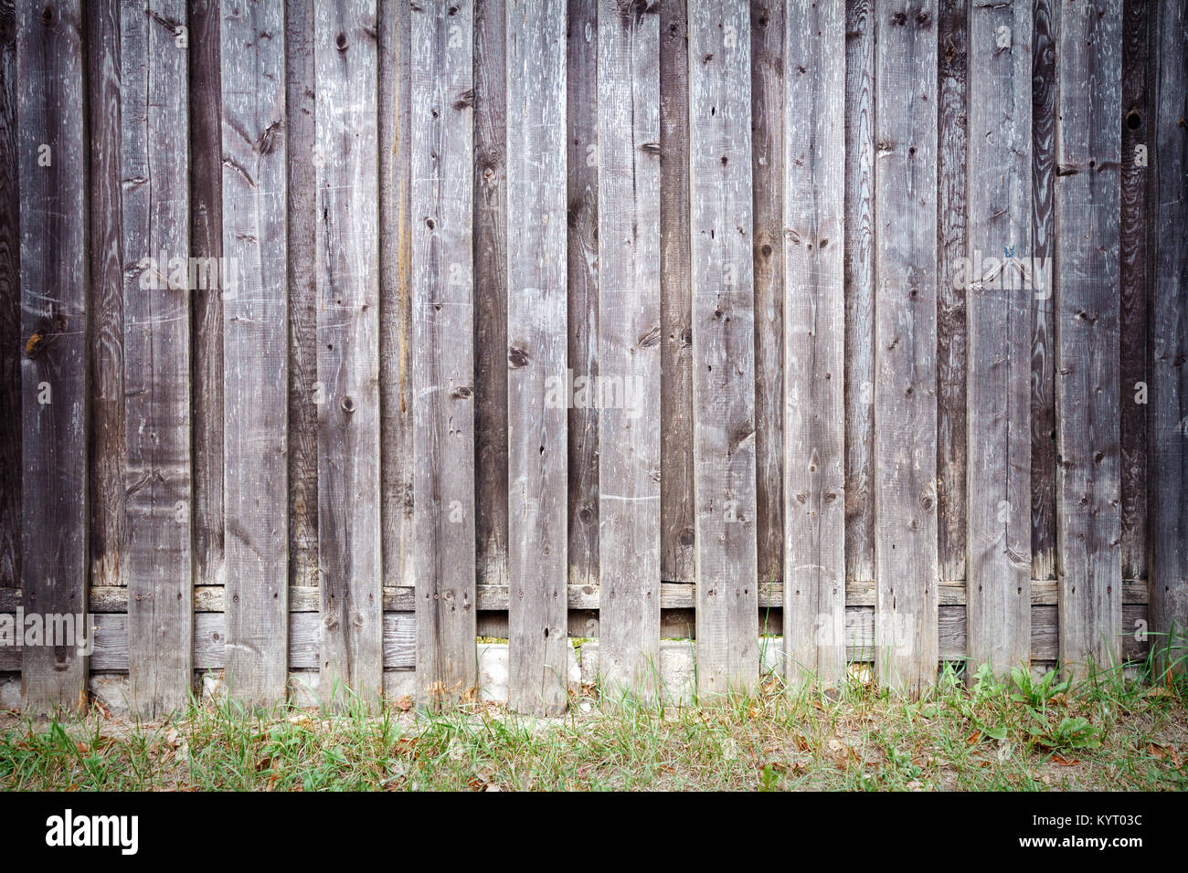 Old gray wooden fence background Stock Photo - Alamy