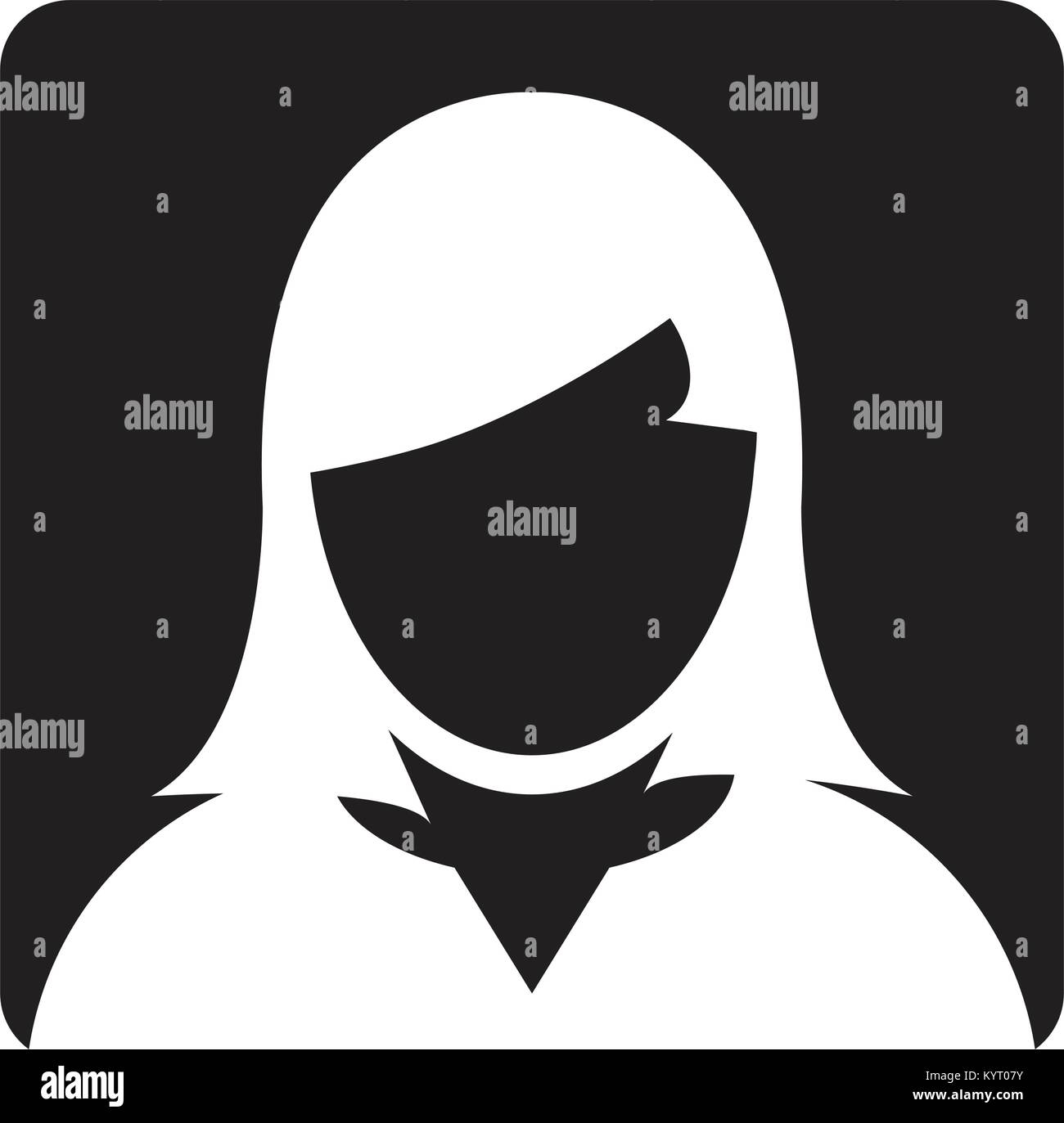 User Icon Vector Female Person Symbol Profile Avatar Sign in Flat Color ...