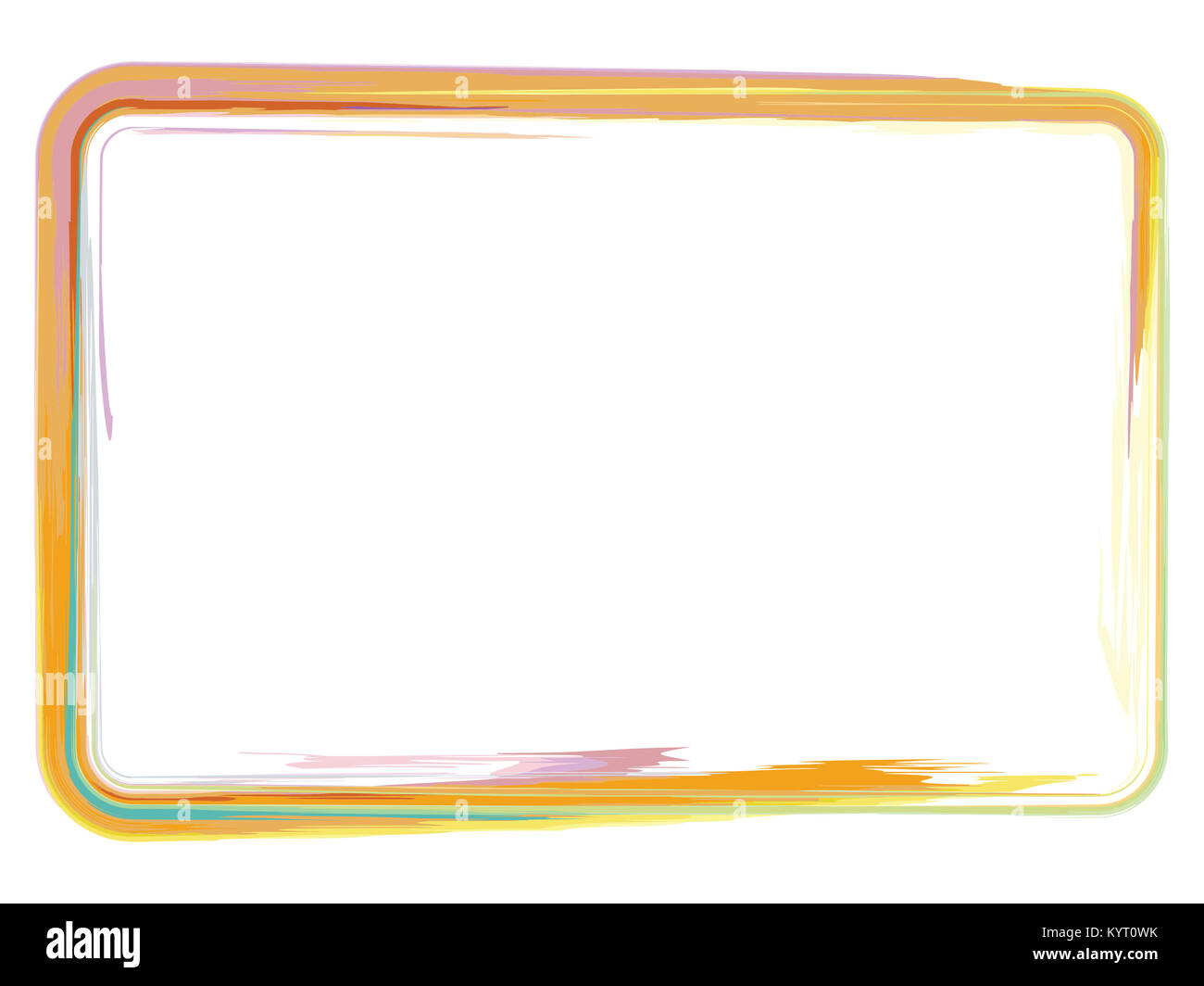 Grunge type photo frame using paint brush colors Stock Photo - Alamy