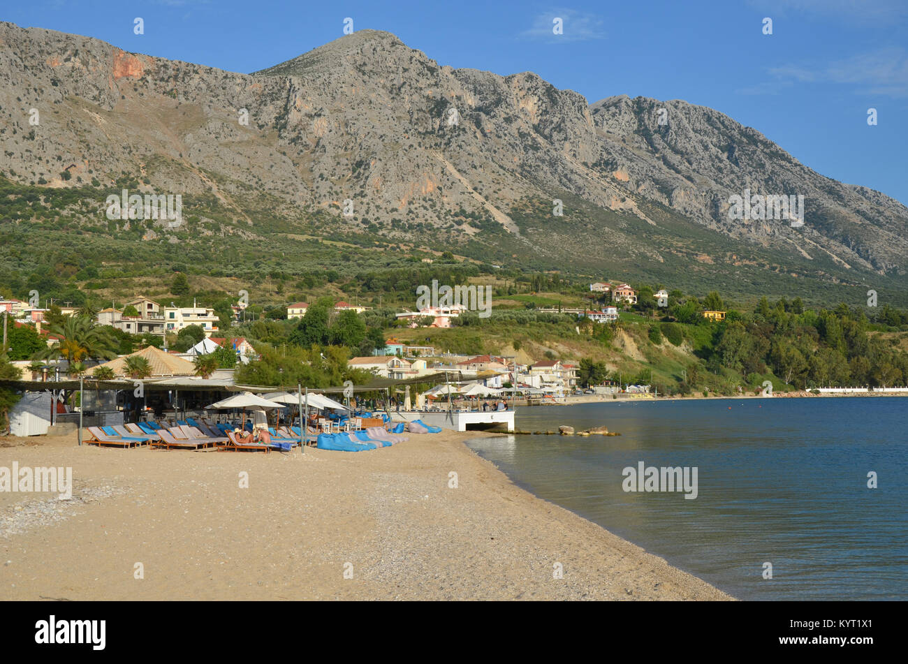 Kalamos Harbour on a Greek island Stock Photo - Alamy
