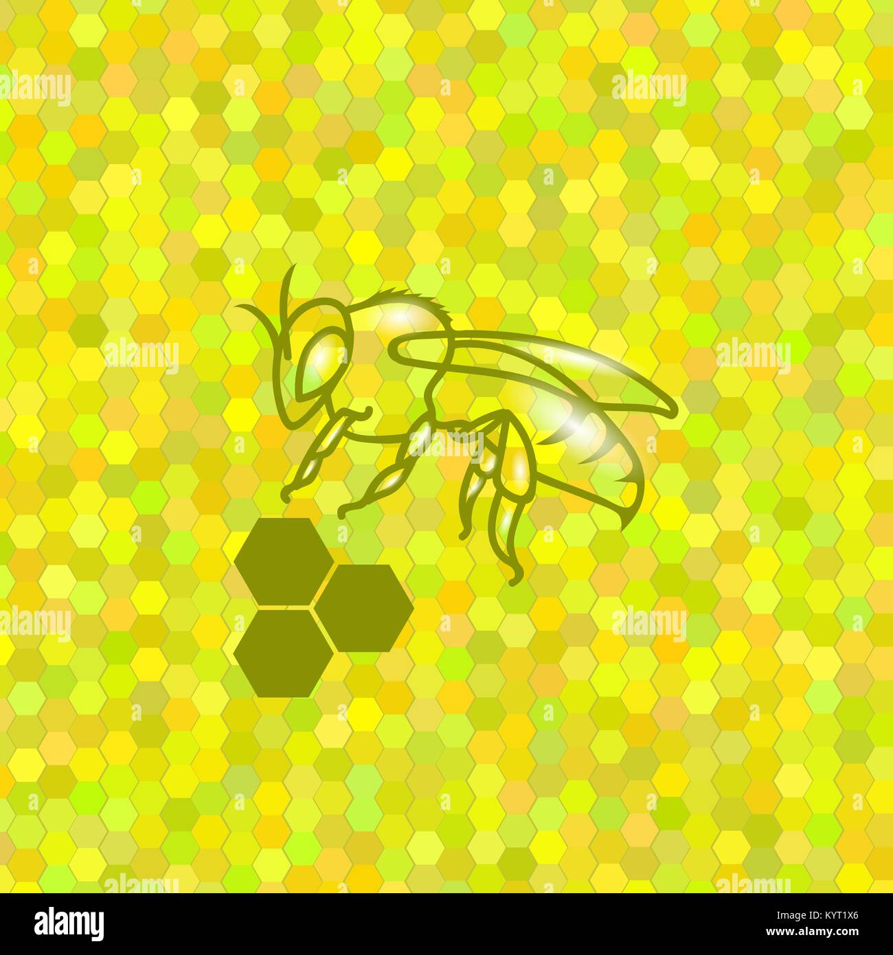 Symbol of Cute Bee Stock Vector Image & Art - Alamy