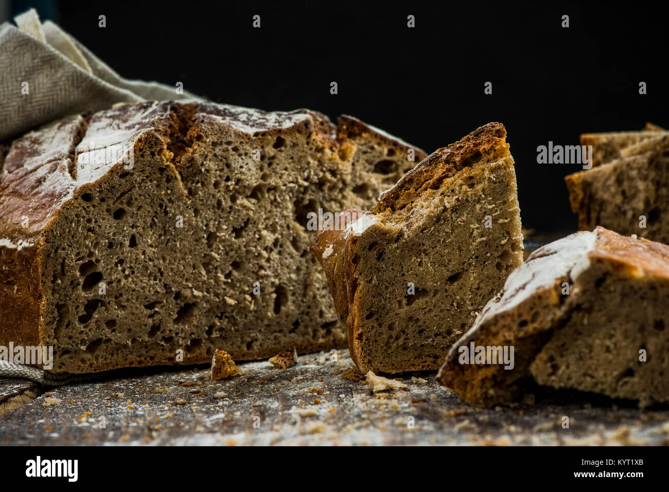 Healthy wholegrain traditional bread for sharing Stock Photo - Alamy