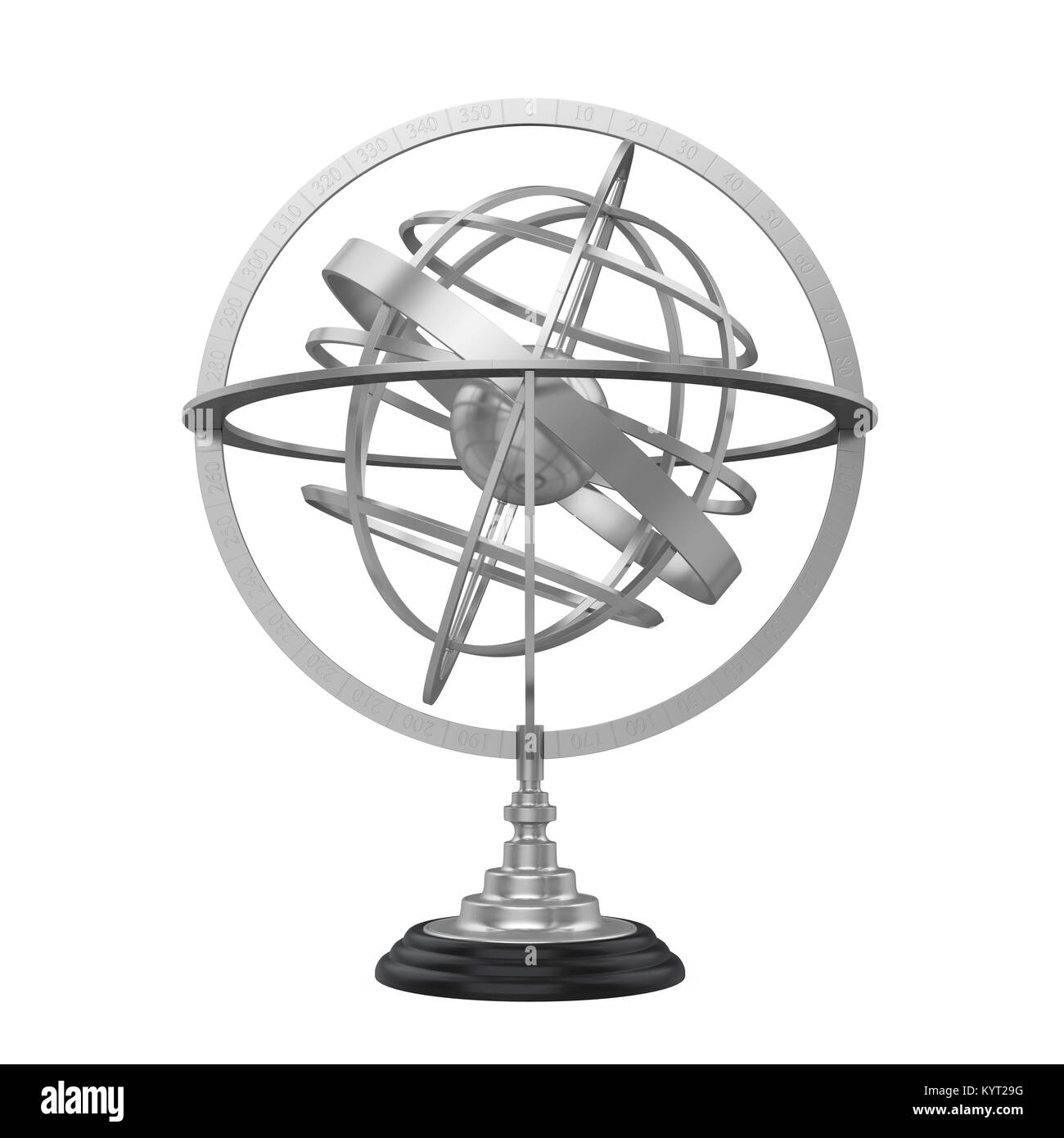Armillary Sphere Isolated Stock Photo - Alamy