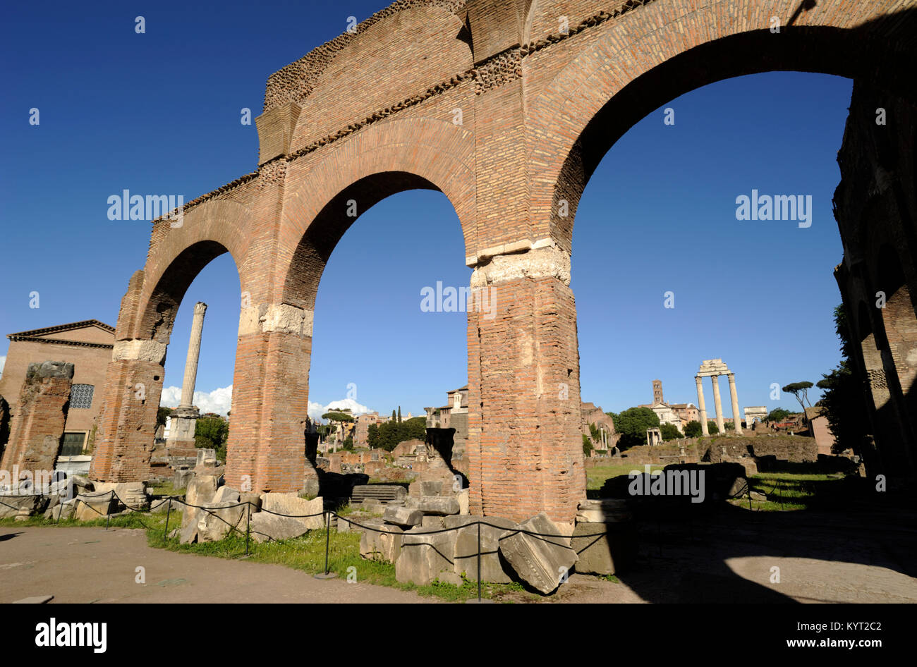 Italy, Rome, Roman Forum, Basilica Julia Stock Photo - Alamy