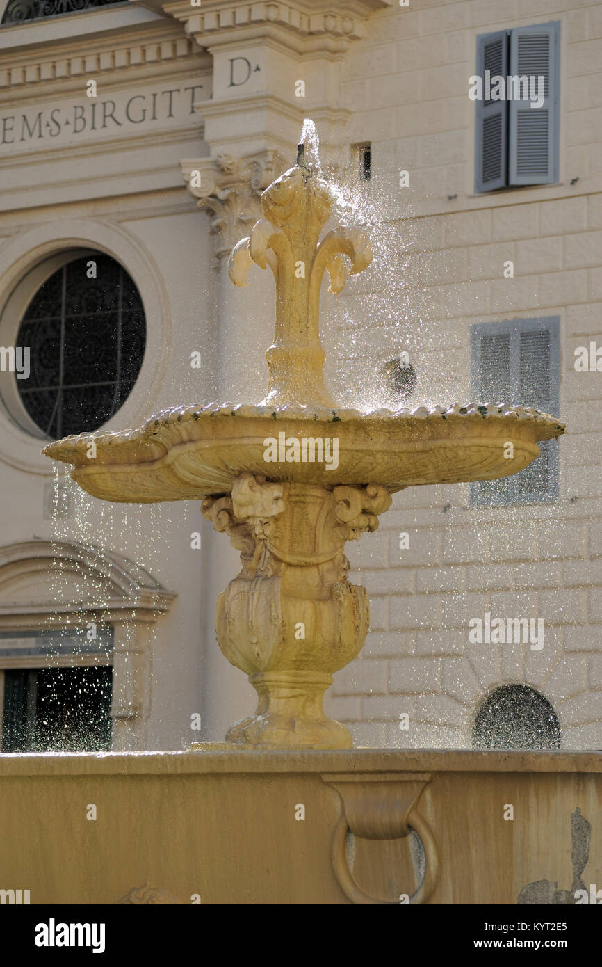 fountain, Piazza Farnese, Rome, Italy Stock Photo - Alamy