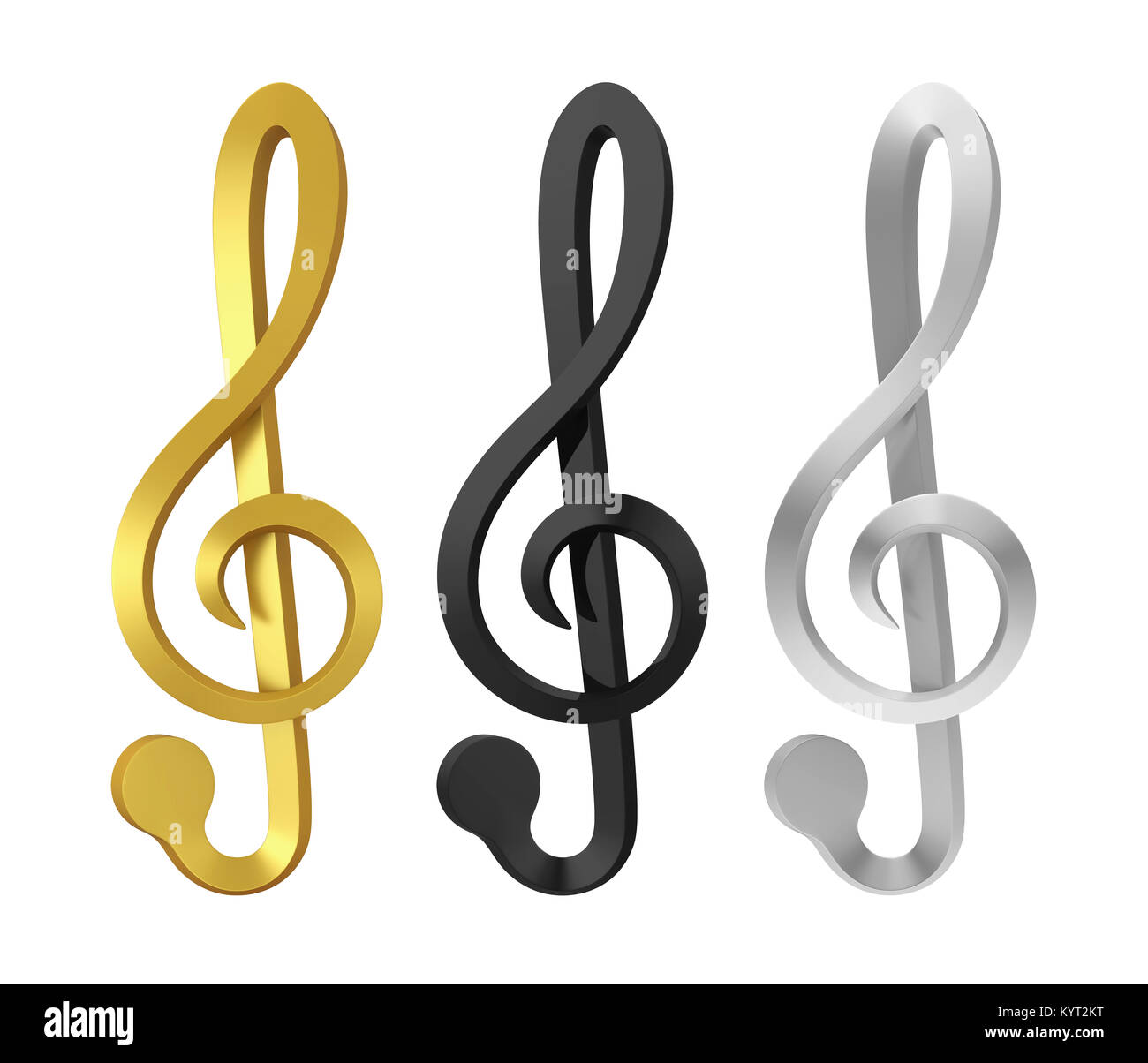Music Notes Isolated Stock Photo - Alamy