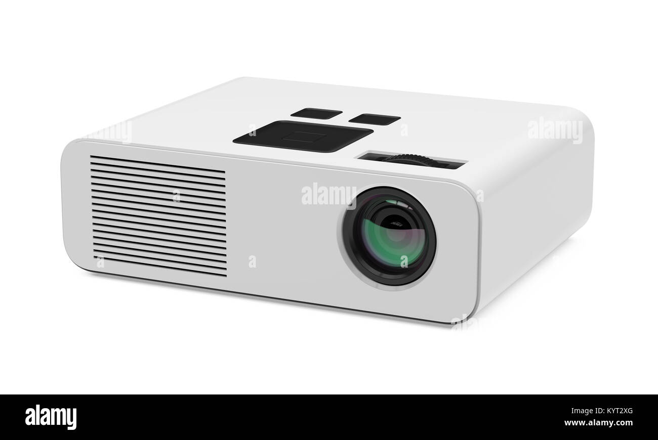 Multimedia Projector Isolated Stock Photo - Alamy