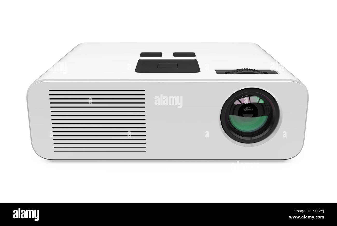 Multimedia Projector Isolated Stock Photo - Alamy