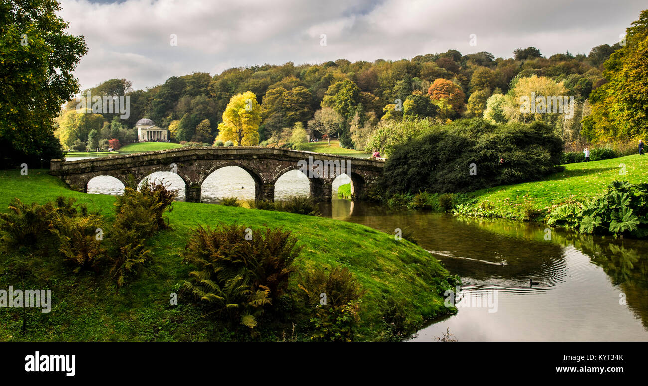 Panoramic nature view in a public park Stock Photo - Alamy