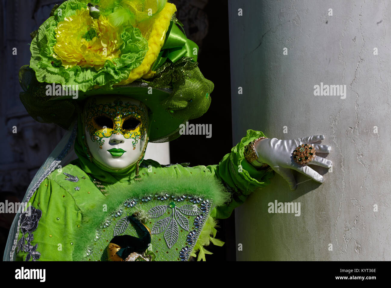 Traditional Venetian mask at Carnival 2017, Venice, Italy Stock Photo ...