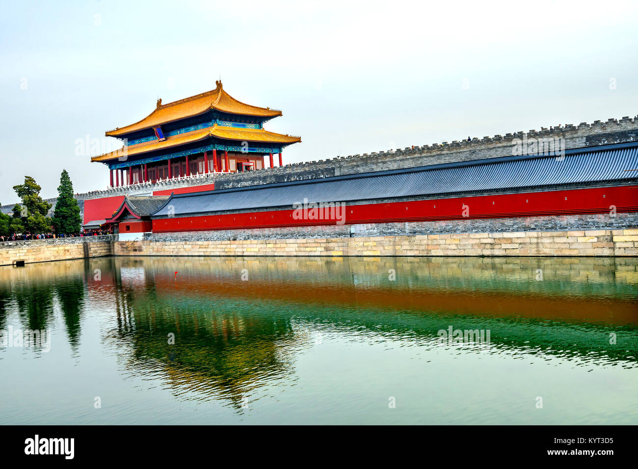 Rear Gate Heavenly Purity Gugong Forbidden City Moat Canal Plaace Wall ...