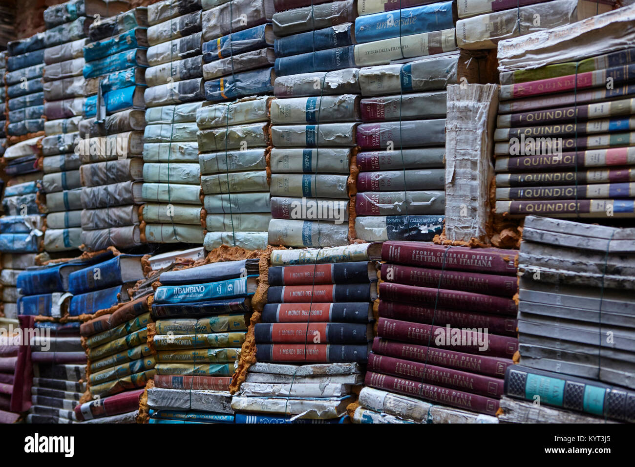 Old Books at Acqua Alta Library in Venice, Italy Stock Photo - Alamy