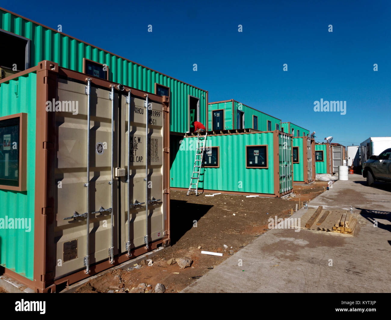 Shipping tiny container house hi-res stock photography and images - Alamy