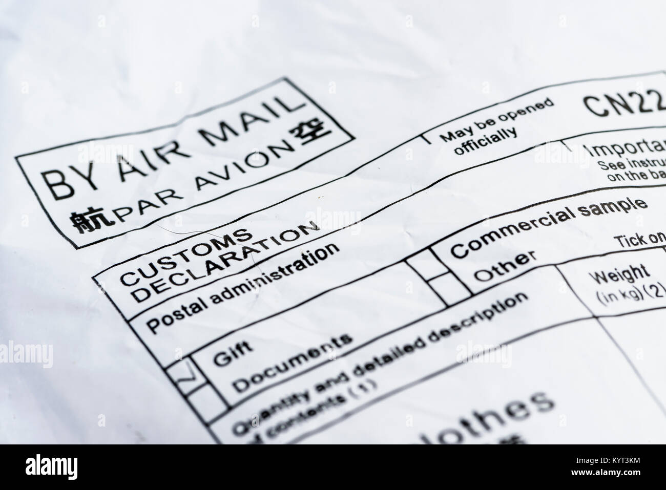 Shipping label from china hi-res stock photography and images - Alamy