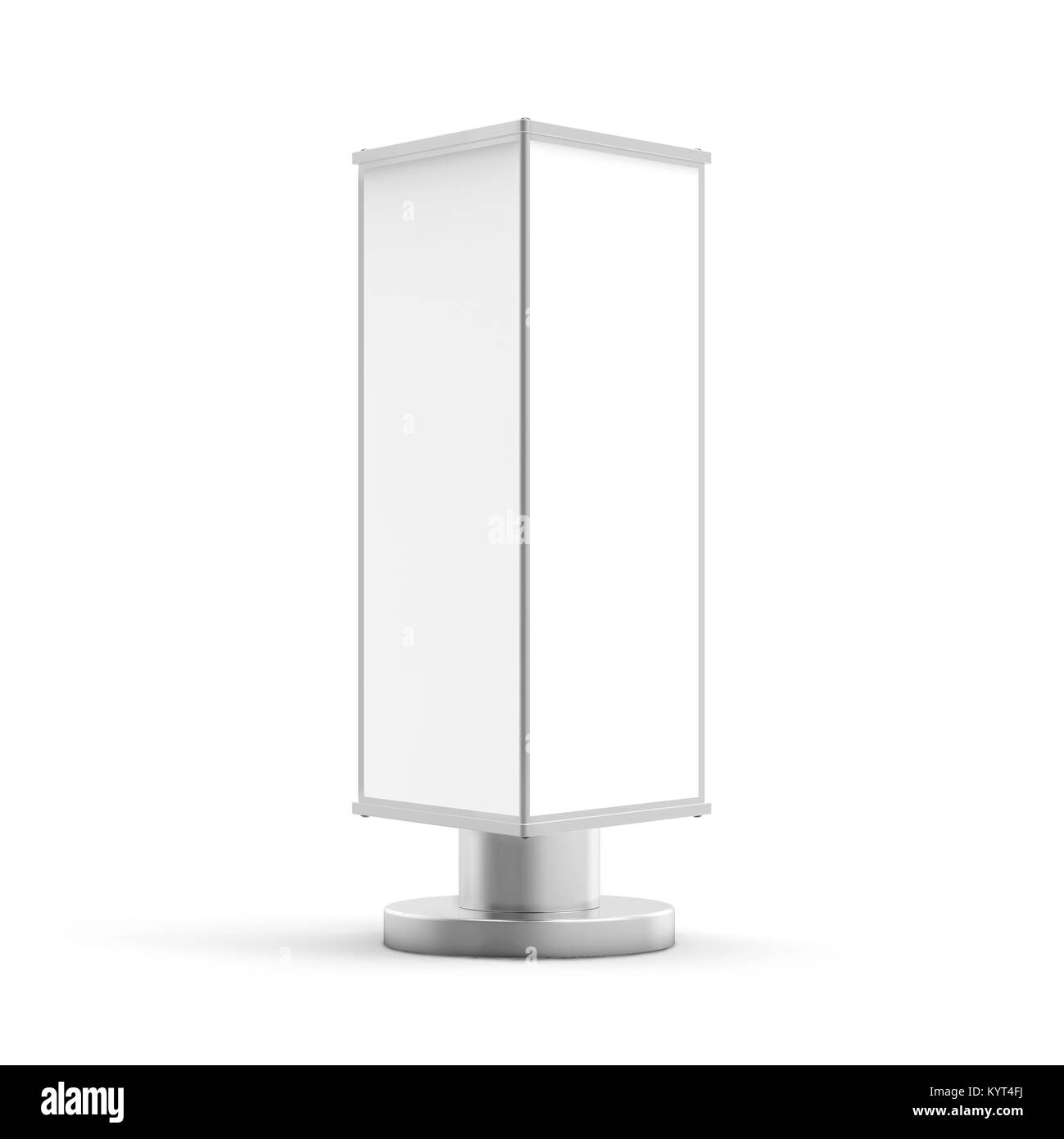 Triangle lightbox mockup, 3d rendering sign board template for ...