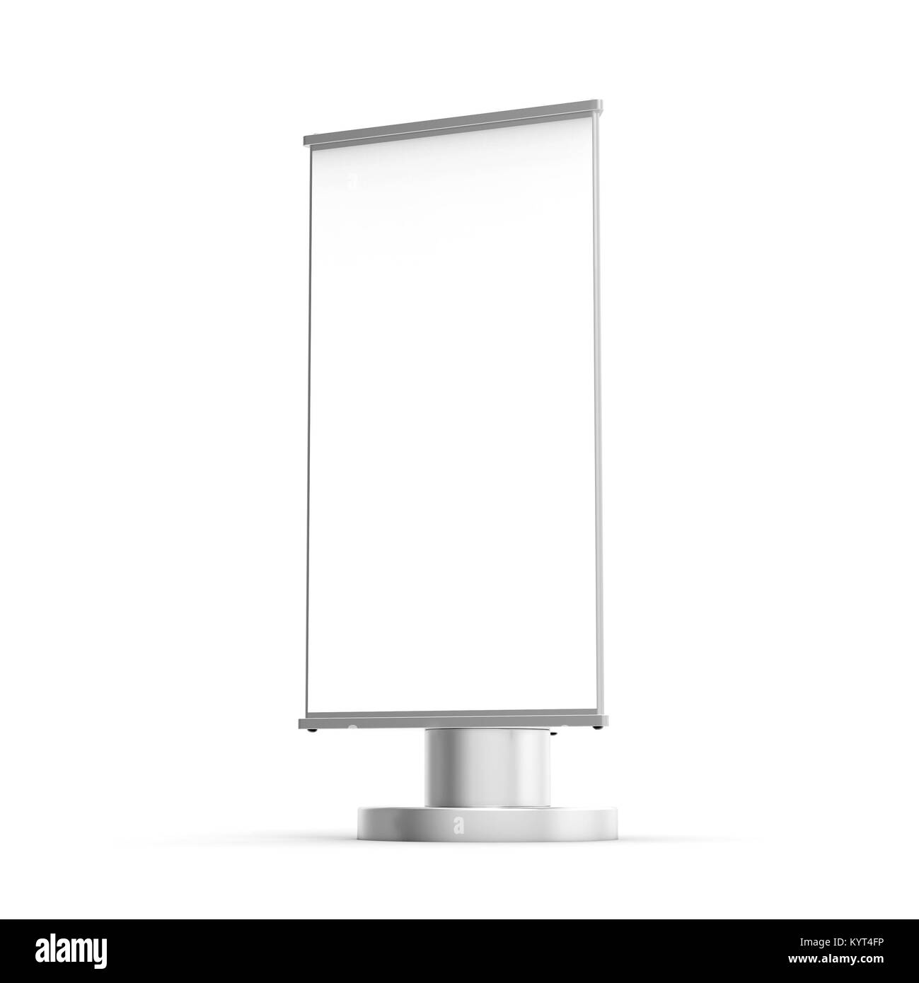 Rectangle light box mockup, 3d rendering sign board template for ...