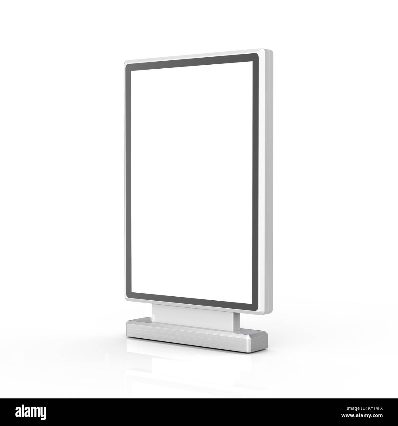 Black light box stand mockup, 3d rendering sign board template for ...