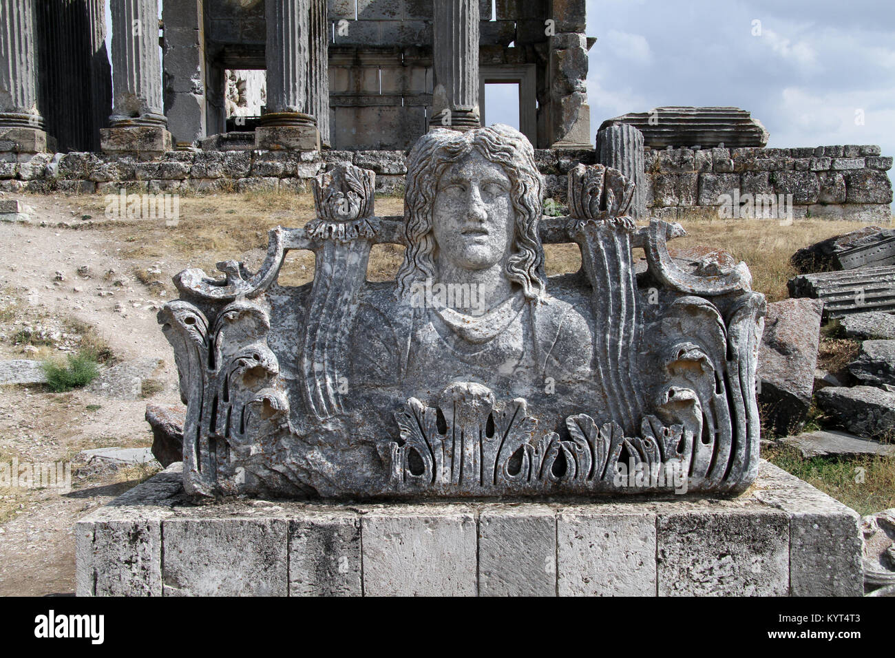 Acroterion with Temple of Zeus in the background Stock Photo - Alamy