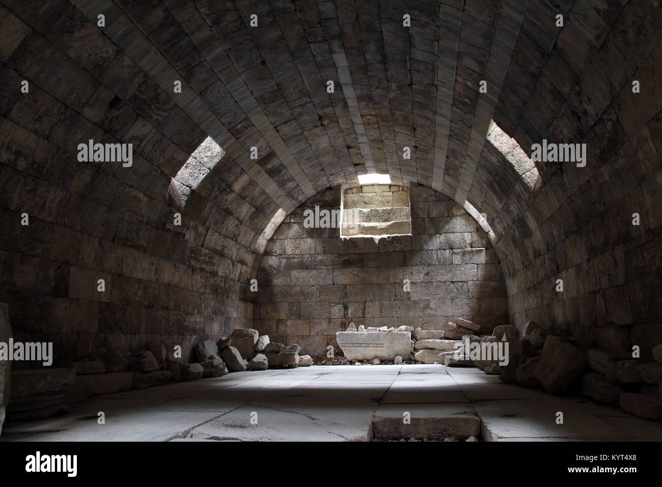 Basement of temple Zeus in Aizanoi, Turkey Stock Photo - Alamy