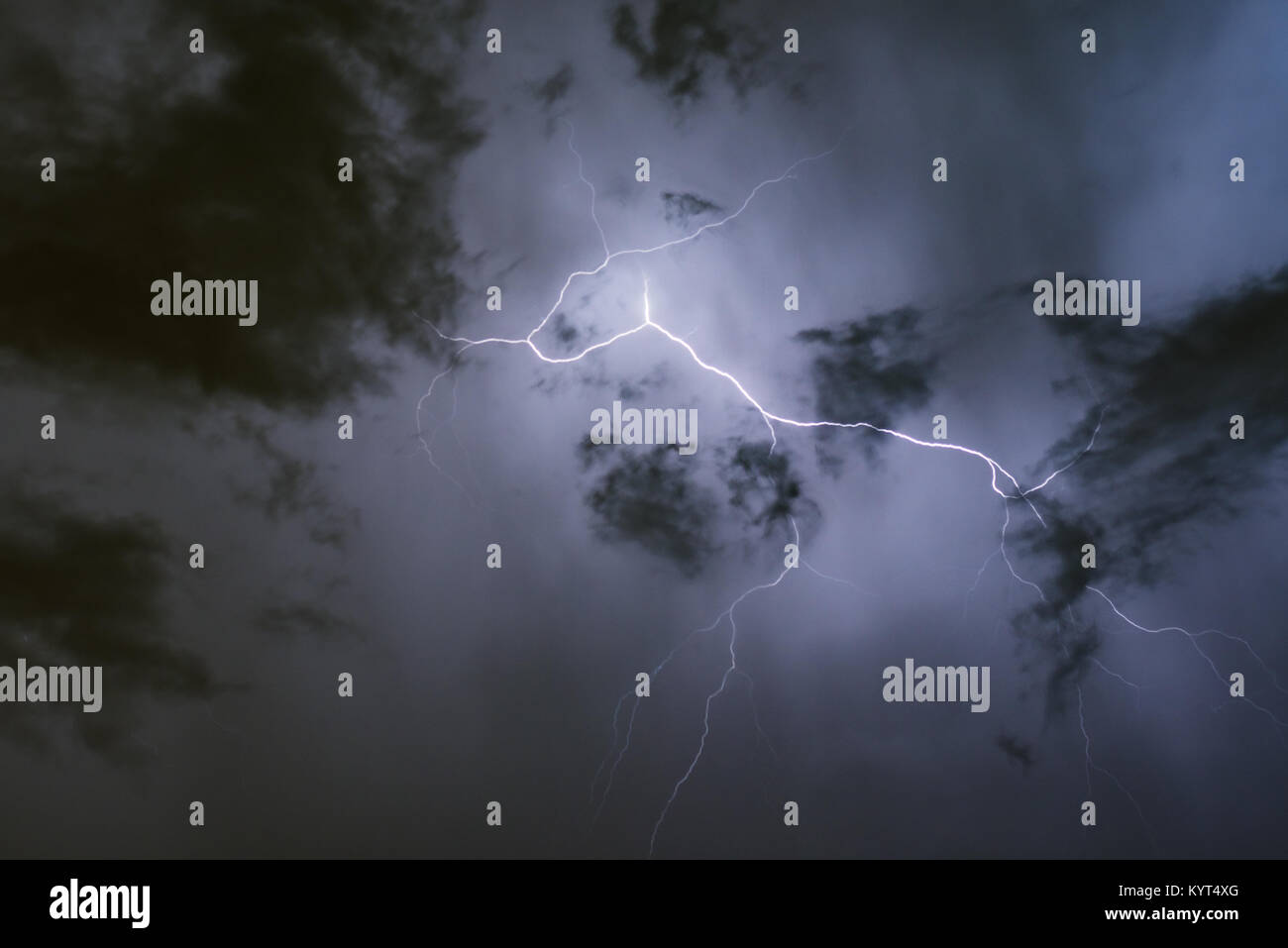 flash lightning and cloudy sky Stock Photo - Alamy
