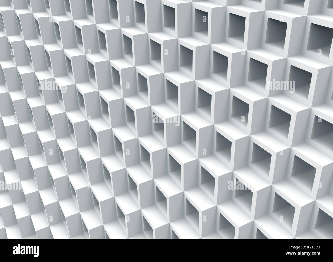 White hollow cube background, 3d render square frame pattern Stock ...