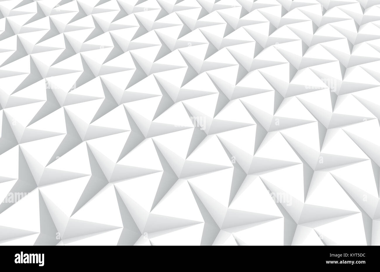 White three pointed star background, 3d render abstract pattern ...
