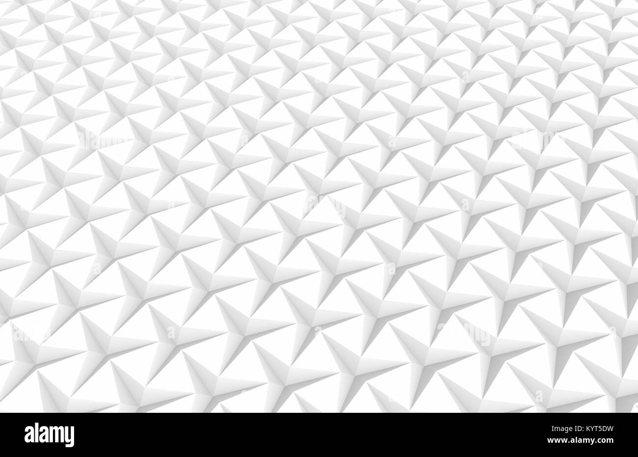 White three pointed star background, 3d render abstract pattern ...