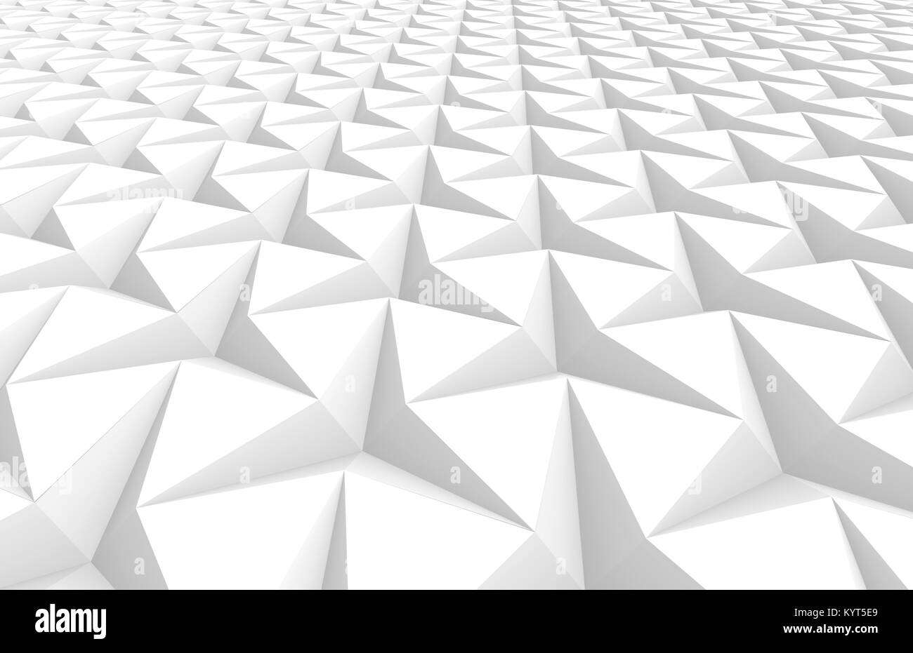 White three pointed star background, 3d render abstract pattern ...
