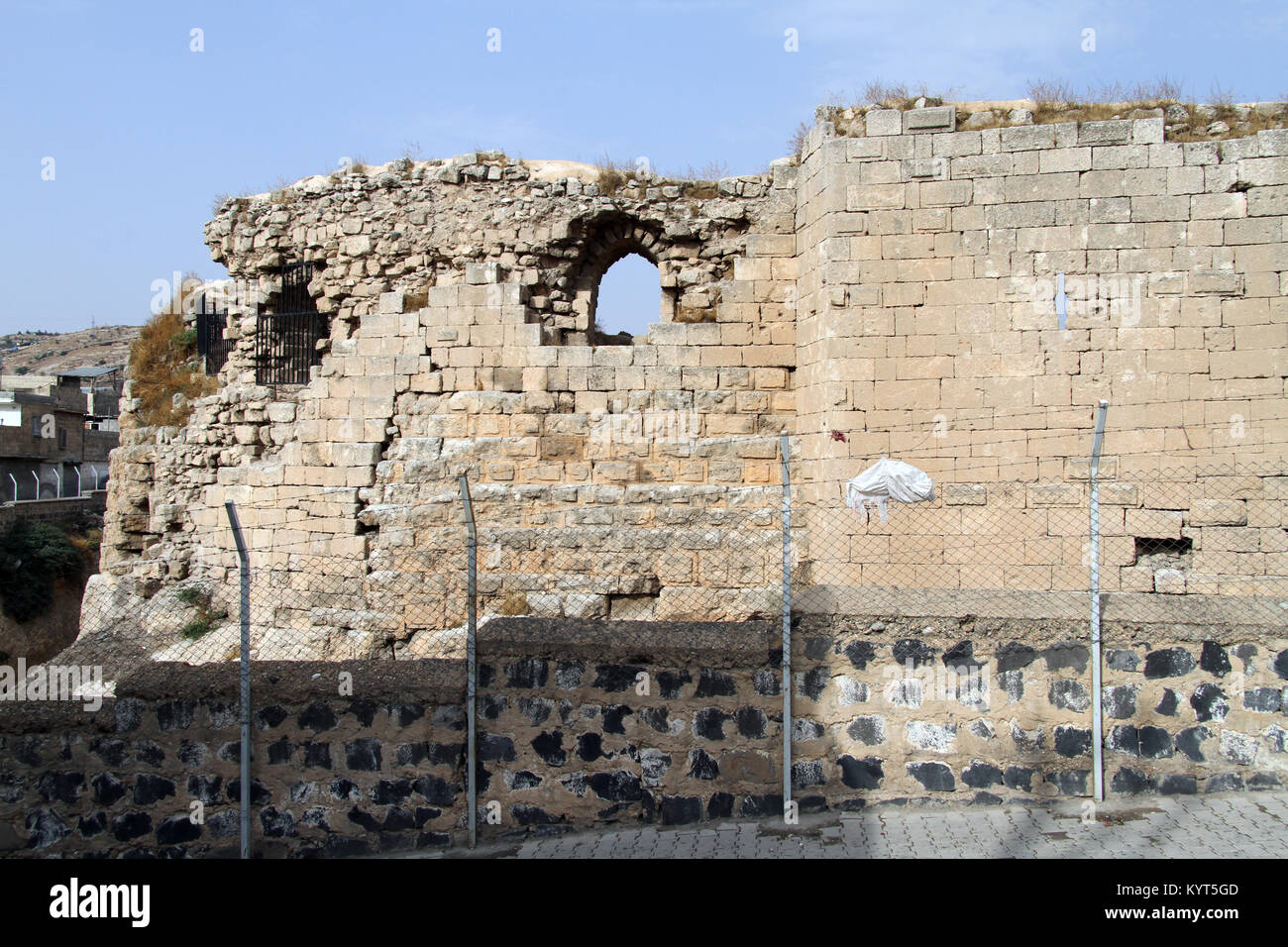 Ruins of old fortress in Urfa, Turkey Stock Photo - Alamy